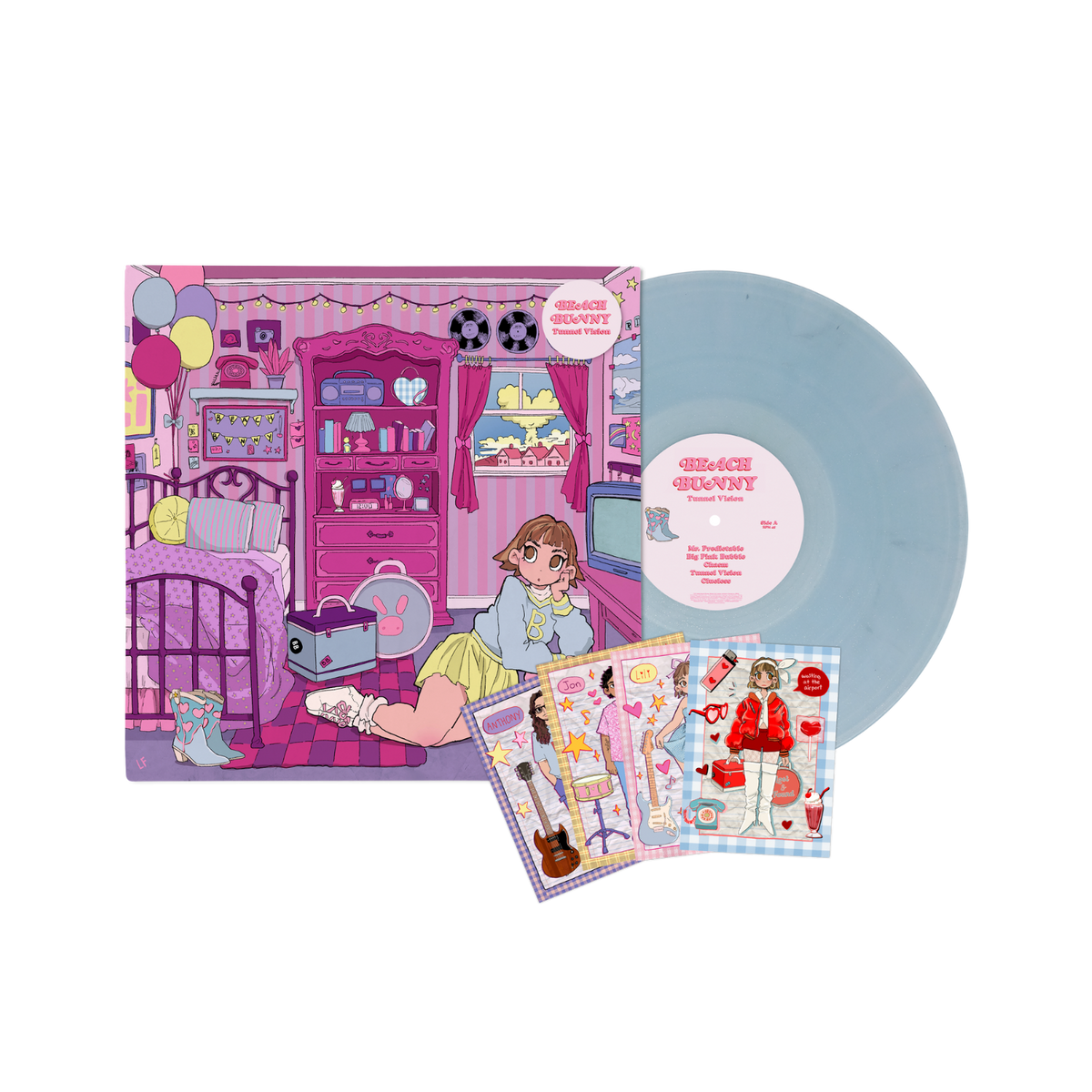 Tunnel Vision Icy Blue Glitter Vinyl – Beach Bunny